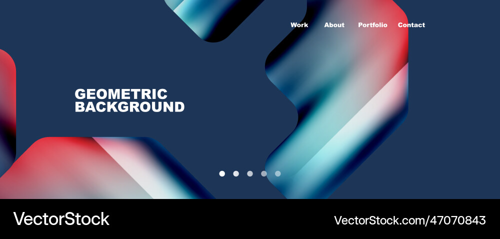 Geometric fluid shapes with liquid colors abstract