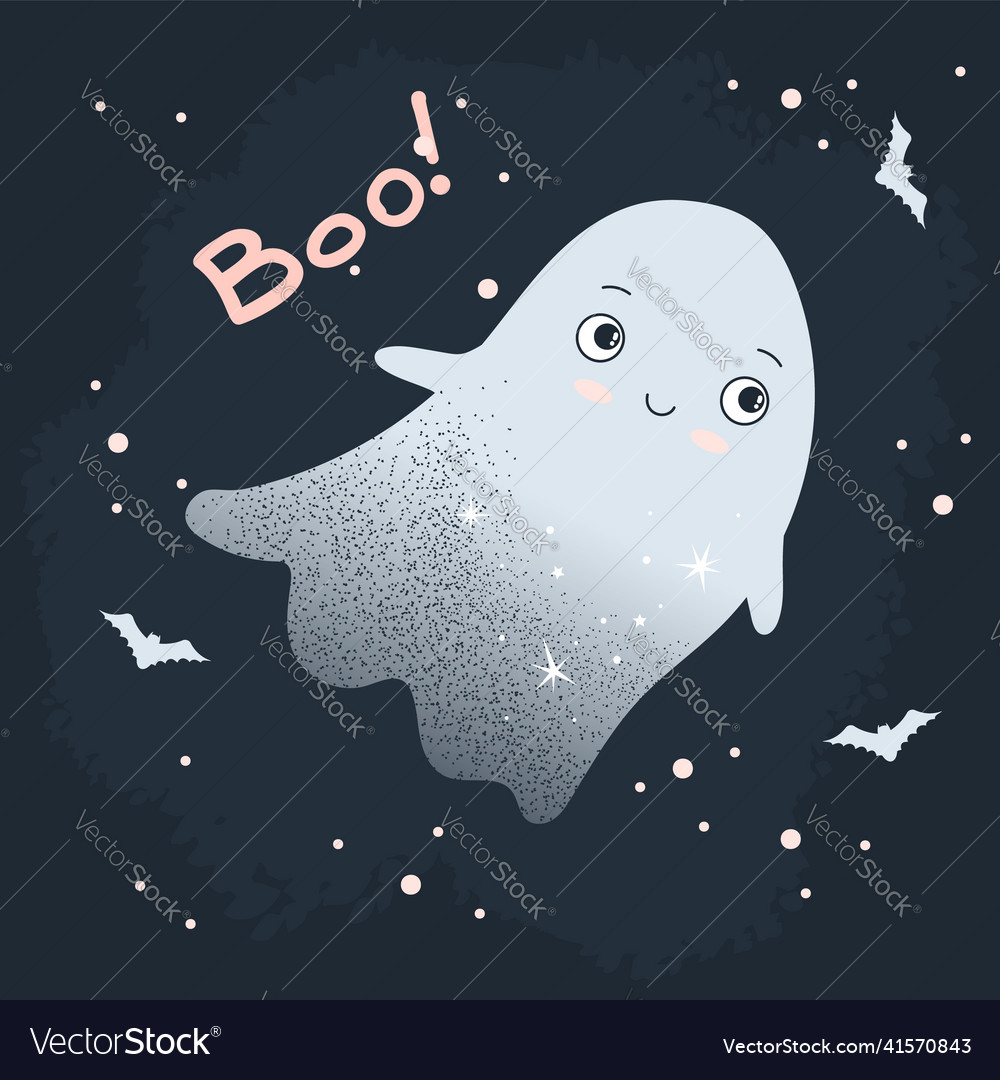 Ghost vampire dark background Royalty Free Vector Image