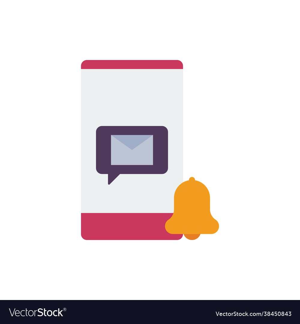 Message alert icon Royalty Free Vector Image - VectorStock
