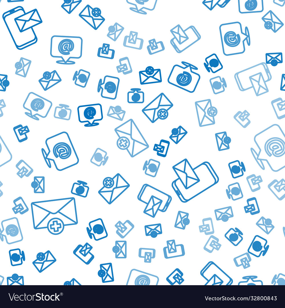 Set line received message concept mobile Vector Image Set line received message concept mobile Vector Image