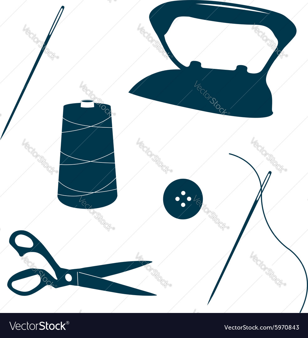 Tailor design elements Royalty Free Vector Image