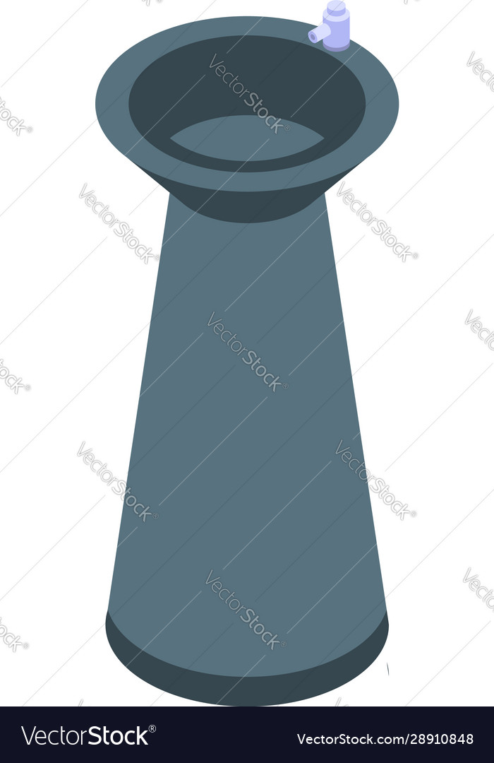 Black drinking fountain icon isometric style Vector Image Black drinking fountain icon isometric style Vector Image