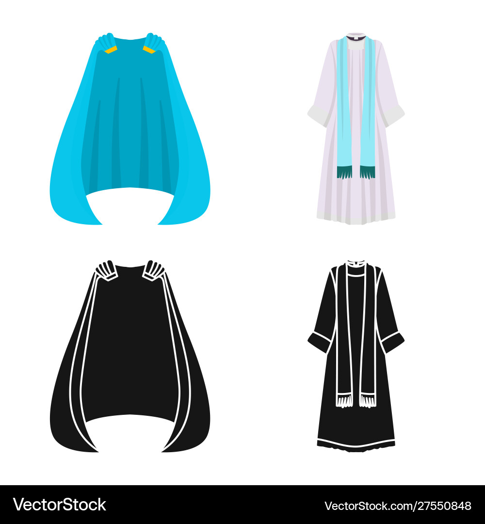 Design material and clothing sign Royalty Free Vector Image