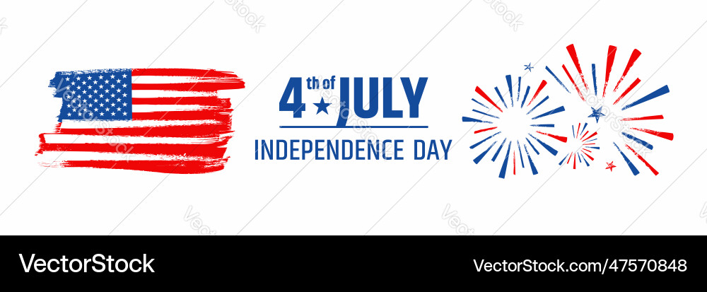 Design of logo - independence day flag Royalty Free Vector
