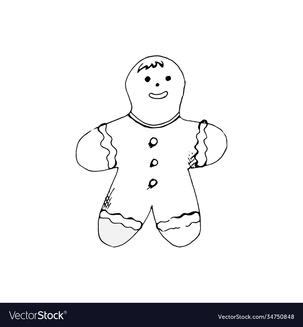 Gingerbread cookie Royalty Free Vector Image - VectorStock