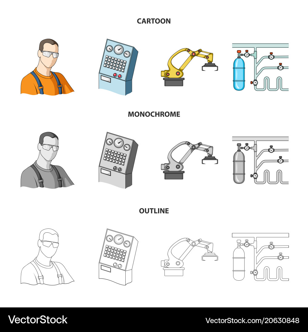 Modern equipment and other web icon in cartoon Vector Image