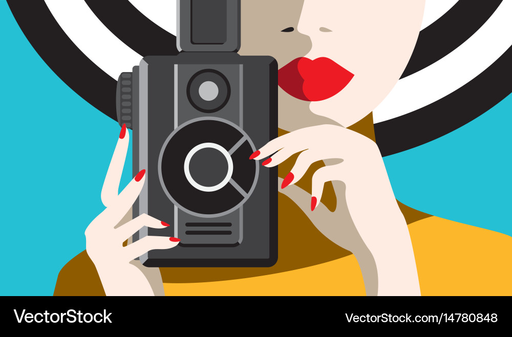 Taking pictures Royalty Free Vector Image - VectorStock