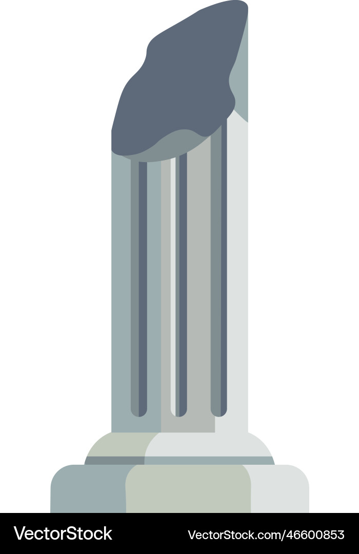 Ancient ruins greek or roman column design Vector Image