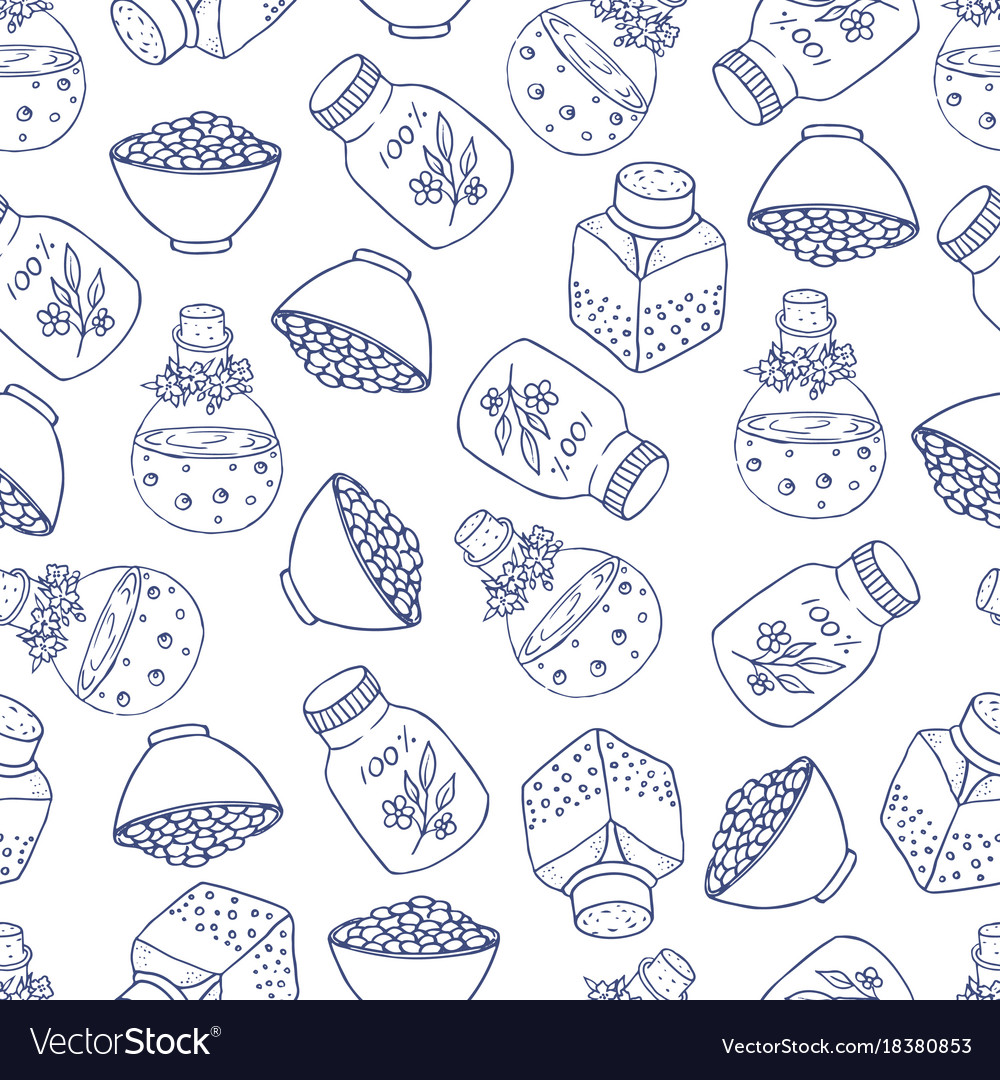 Bottle pattern Royalty Free Vector Image - VectorStock