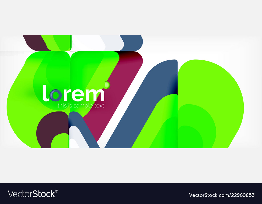 Colorful trendy geometric shapes background Vector Image