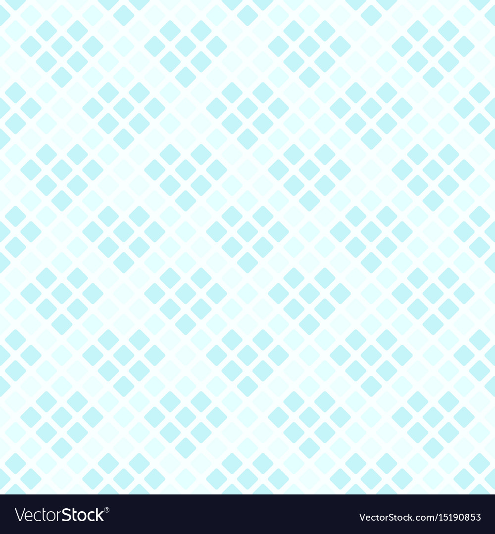 Cyan rounded diamond pattern seamless background Vector Image