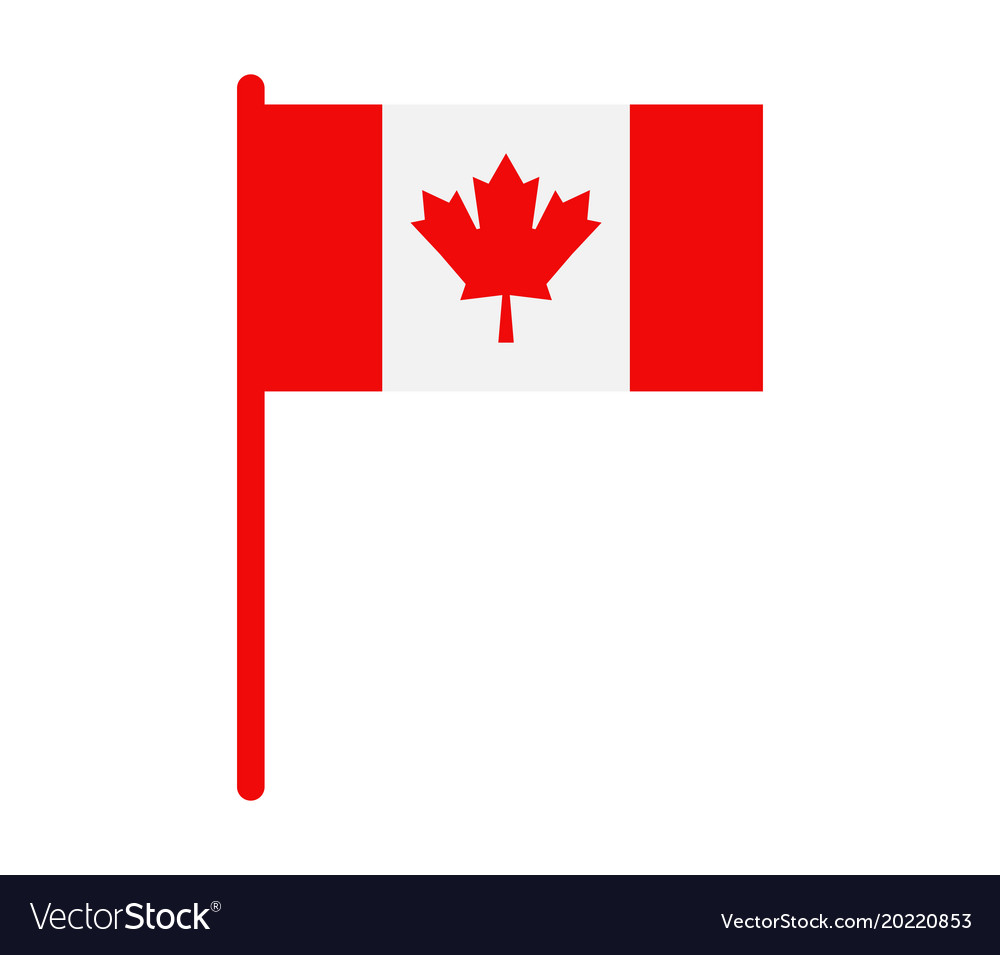 Flag canada Royalty Free Vector Image - VectorStock
