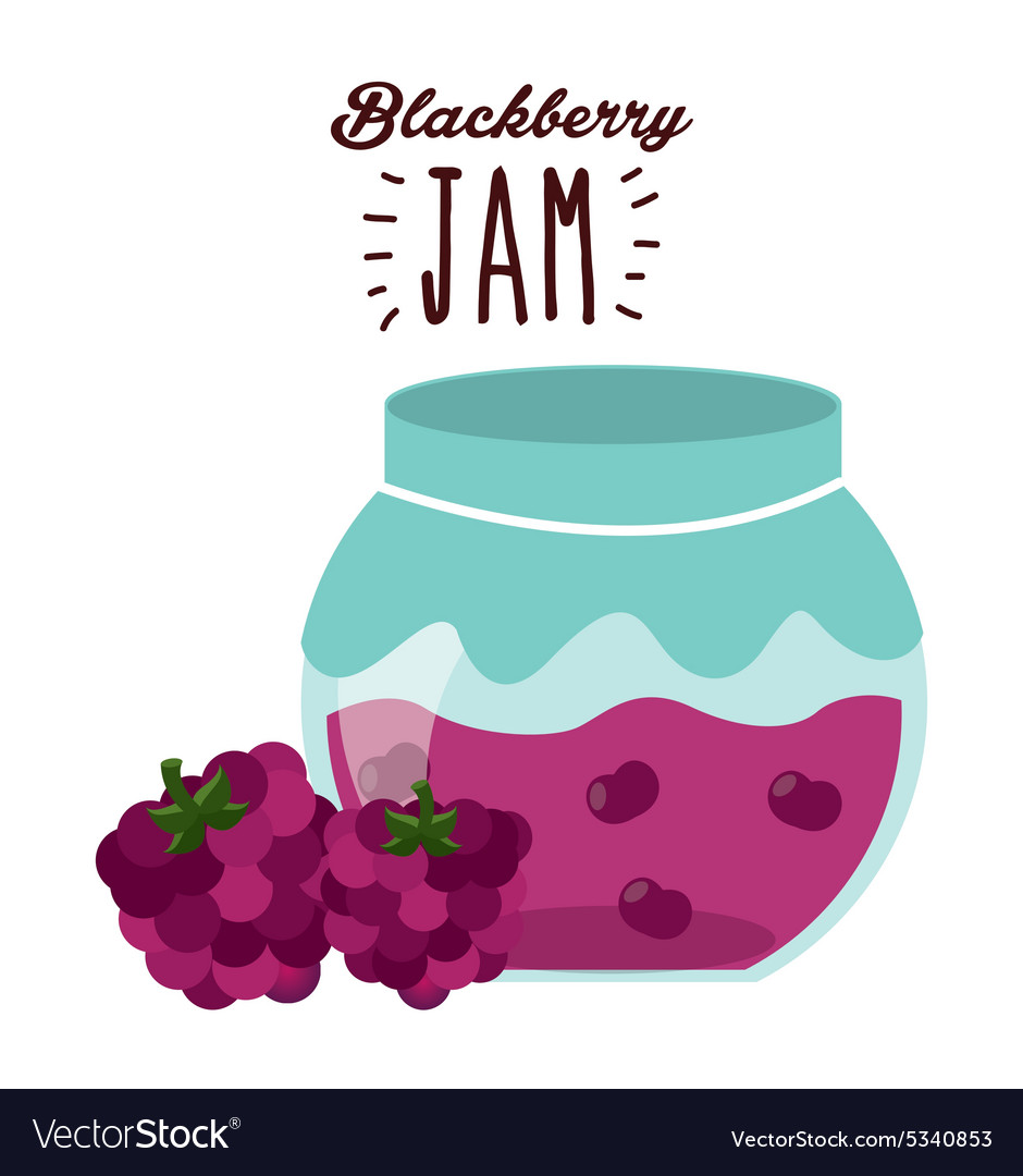 Fruit jam Royalty Free Vector Image - VectorStock