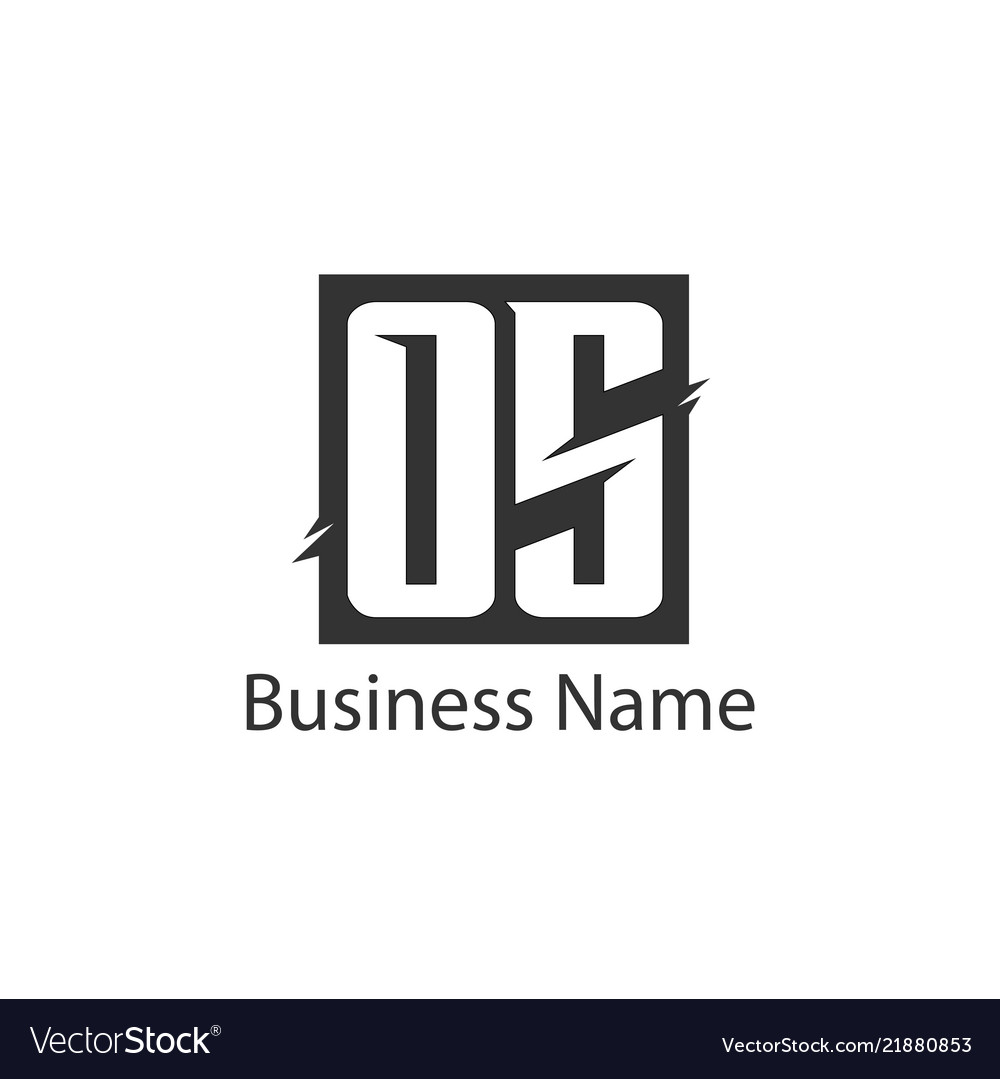 Initial letter os logo template design Royalty Free Vector