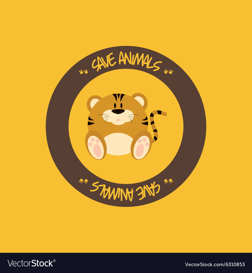 Save animals Royalty Free Vector Image - VectorStock