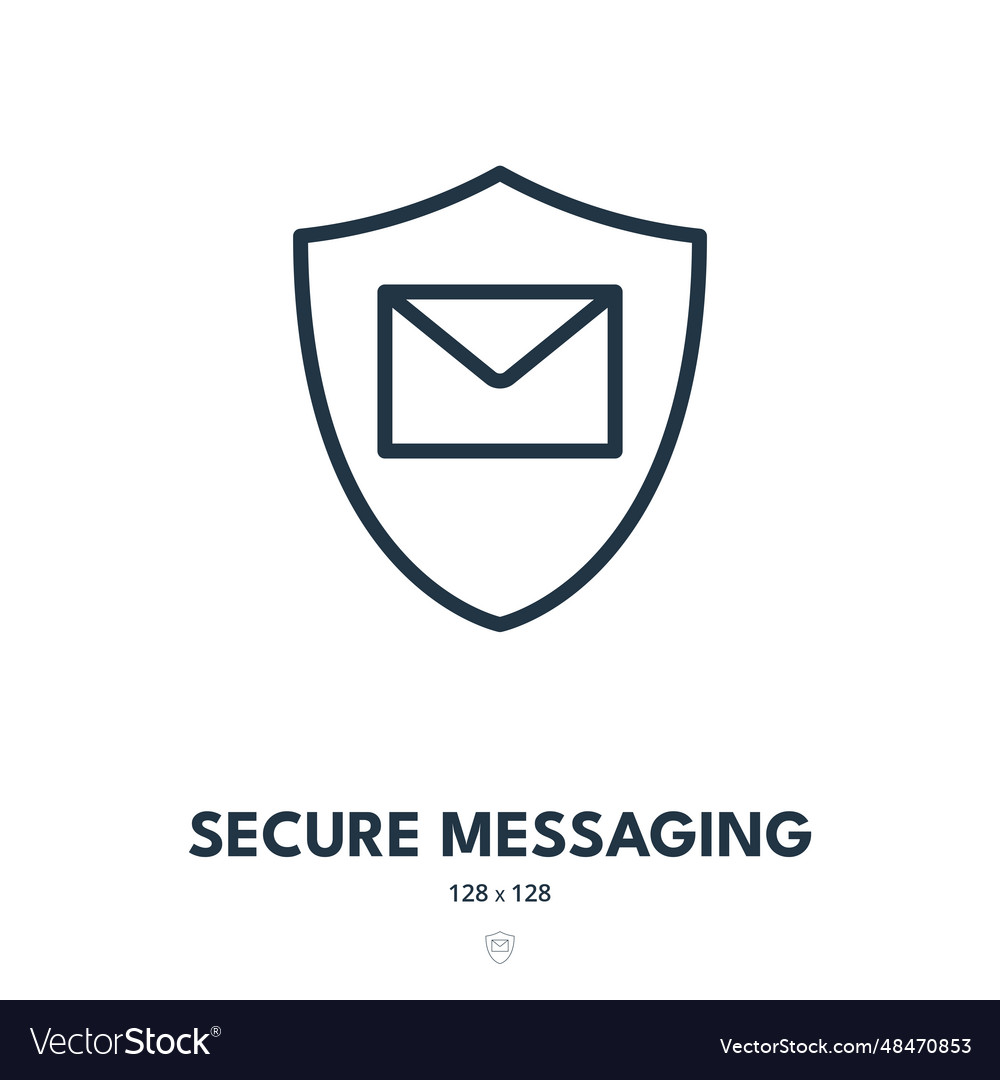 Secure messaging icon security communication Vector Image