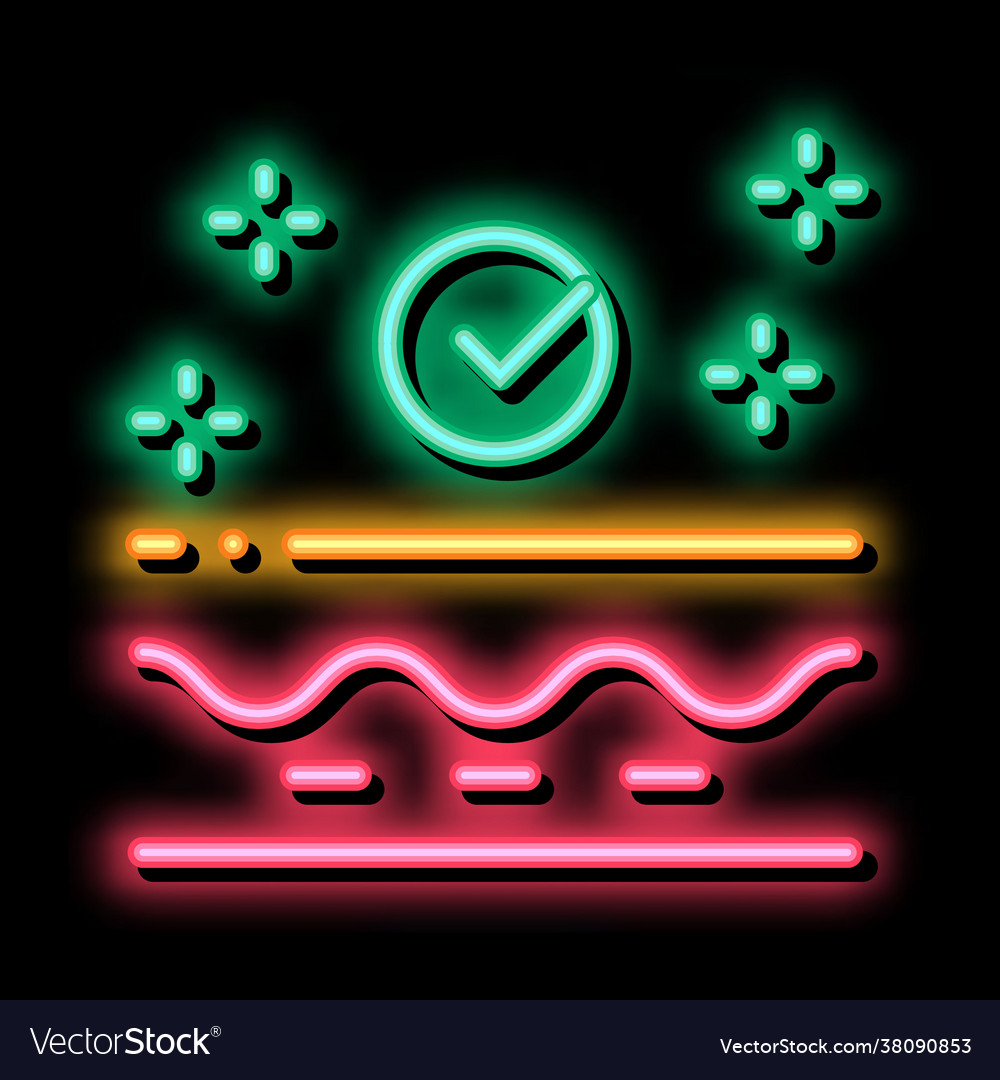 Skin restoration neon glow icon Royalty Free Vector Image
