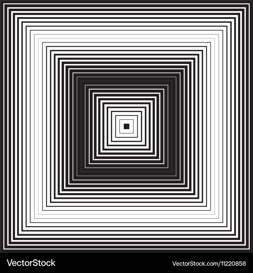 Abstract background of square outlines Royalty Free Vector