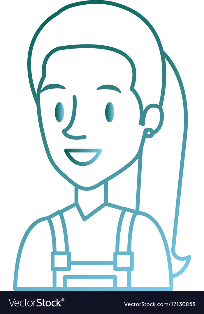 Beautiful woman avatar character Royalty Free Vector Image