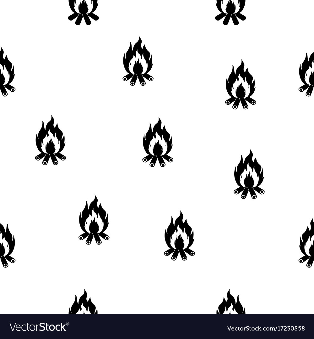 Bonfire seamless pattern Royalty Free Vector Image