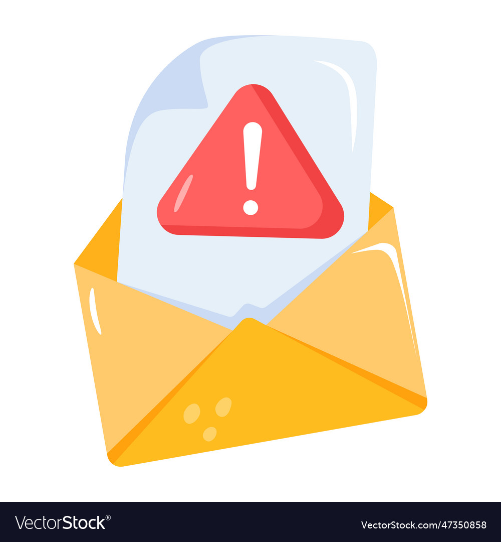 Error mail Royalty Free Vector Image - VectorStock