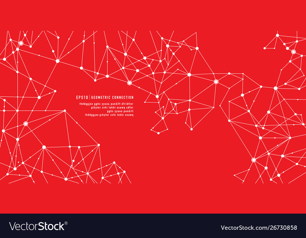 Geometric connection background Royalty Free Vector Image