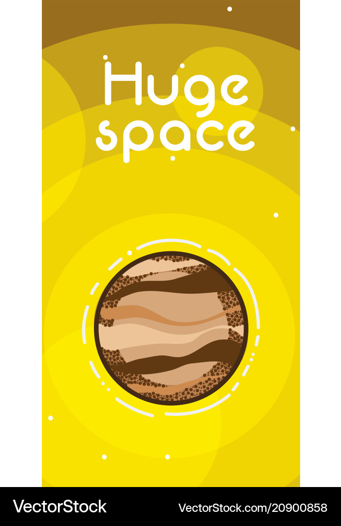 Huge space card Royalty Free Vector Image - VectorStock