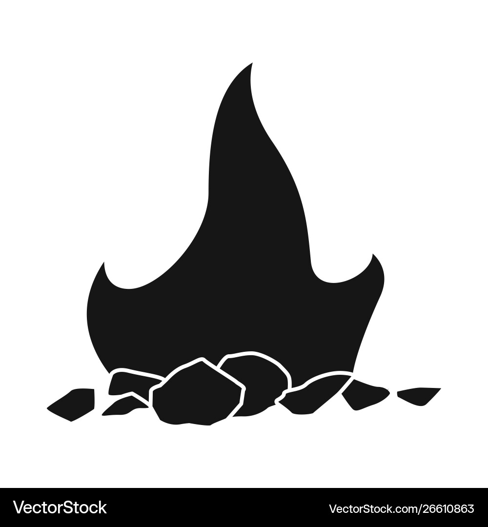 Blaze and fiery sign Royalty Free Vector Image