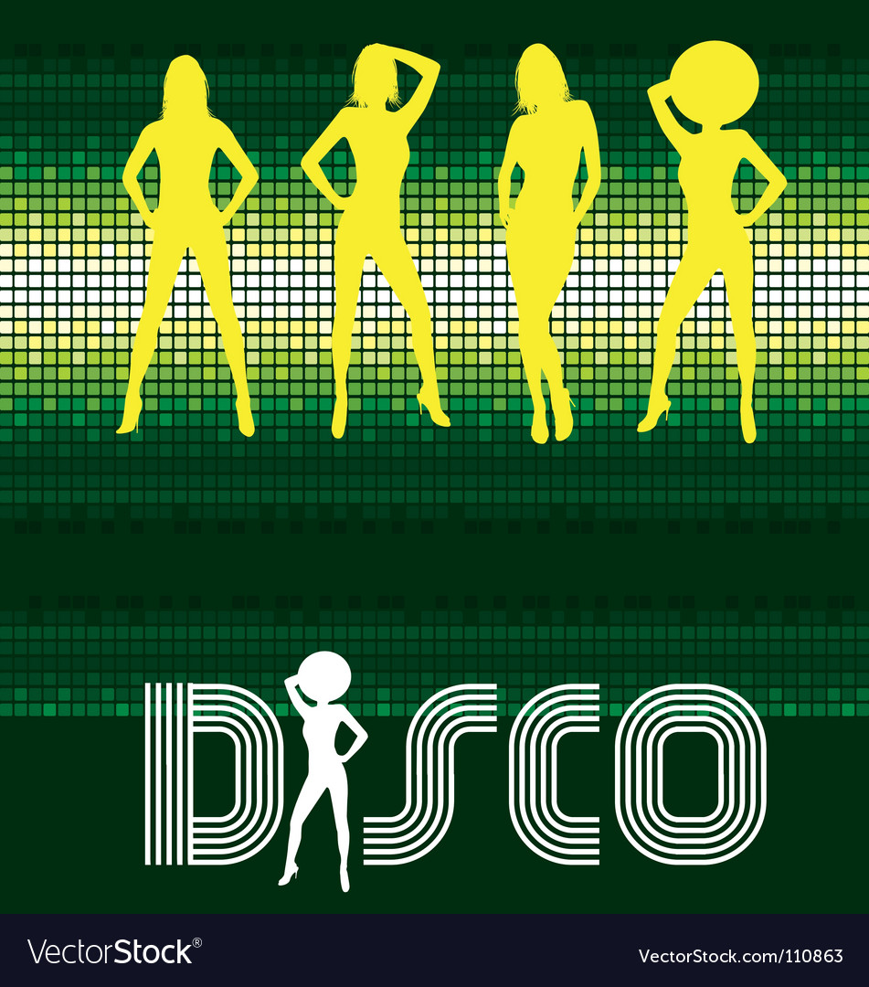 Disco dancing Royalty Free Vector Image - VectorStock