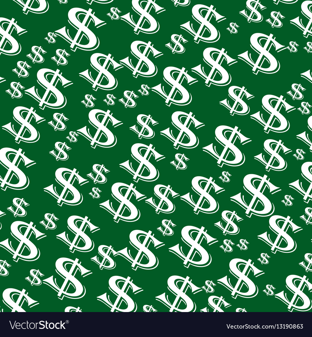 Dollar Pattern background Royalty Free Vector Image