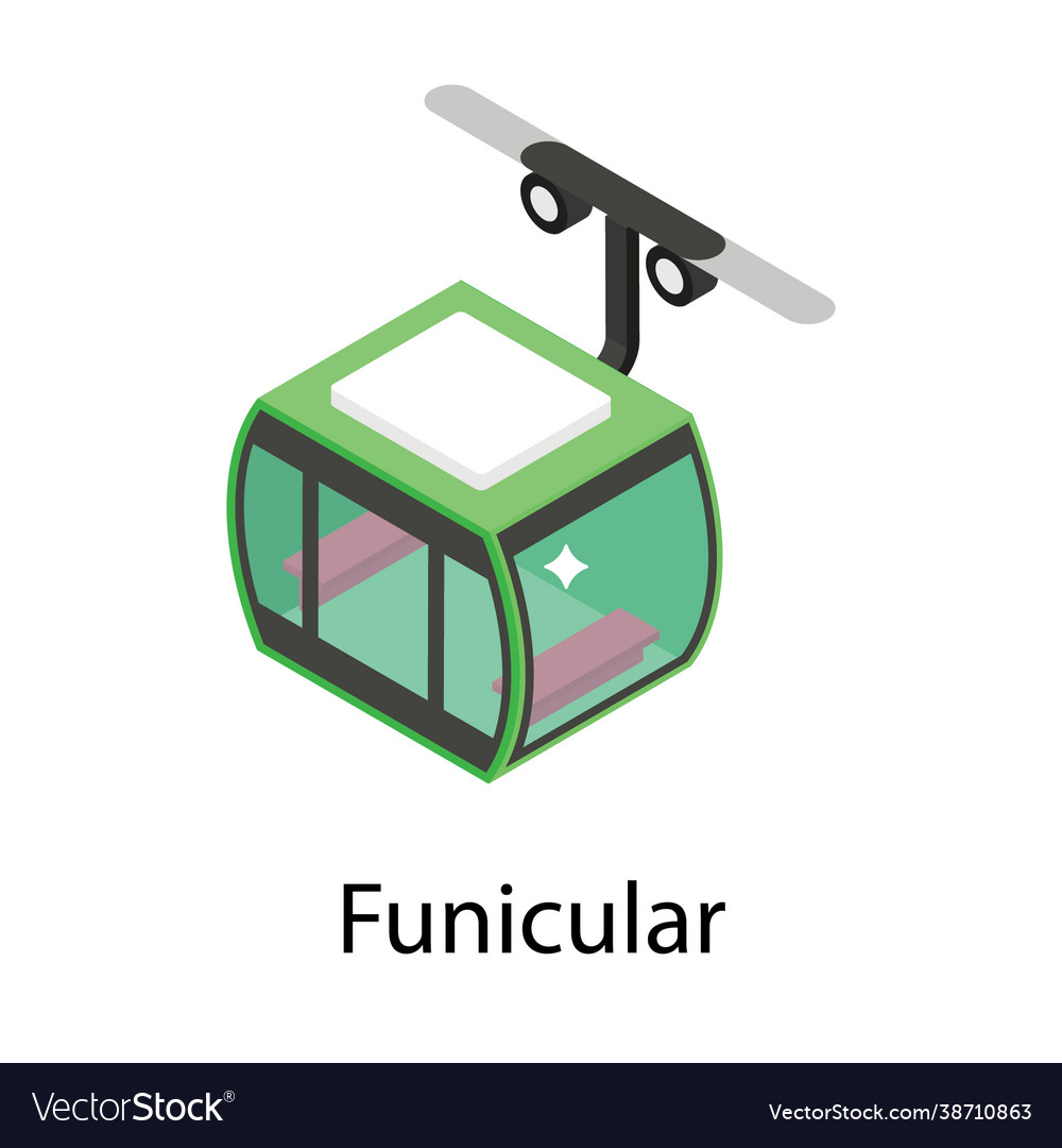 Funicular Royalty Free Vector Image - VectorStock