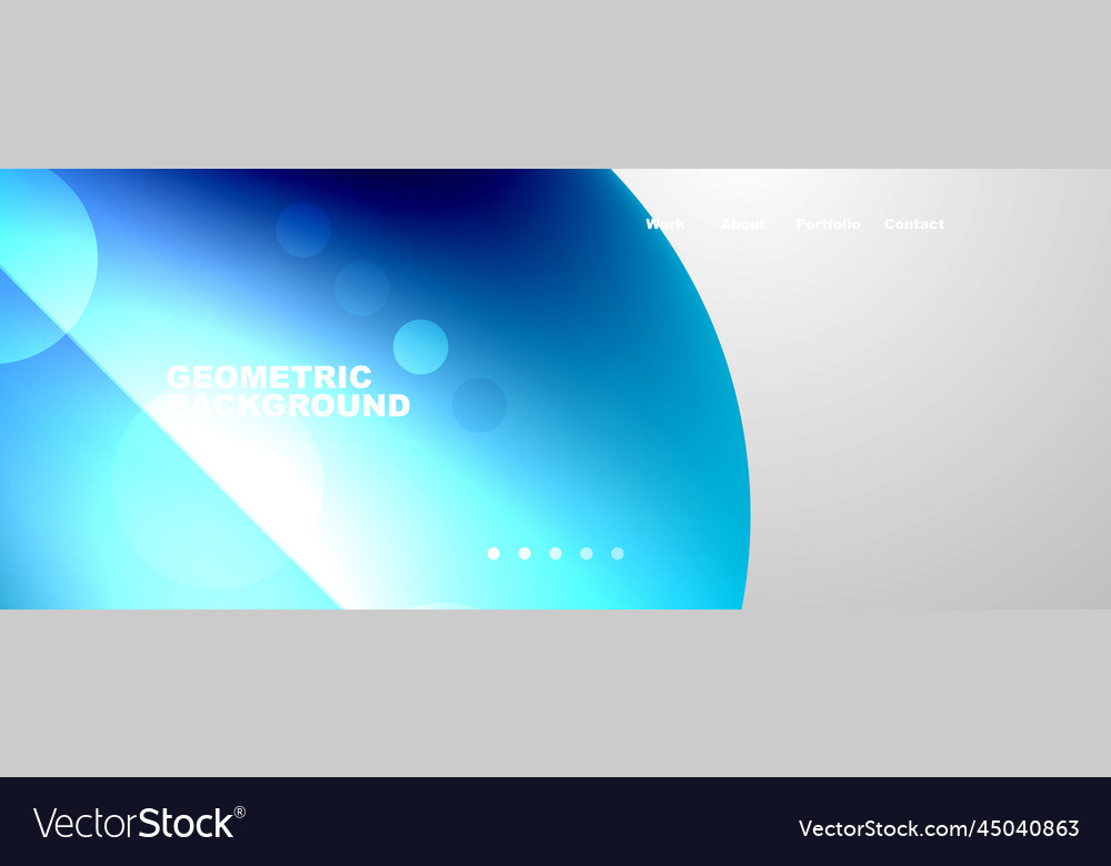 Geometric Flowing Shapes Abstract Background Vector Image