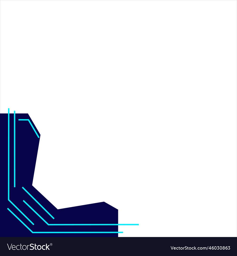 Modern tech corner Royalty Free Vector Image - VectorStock