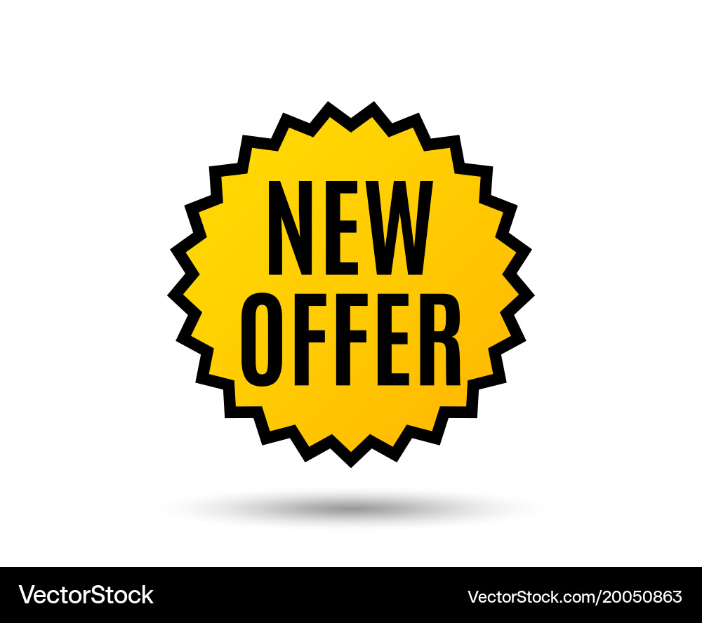 New offer special price sign Royalty Free Vector Image