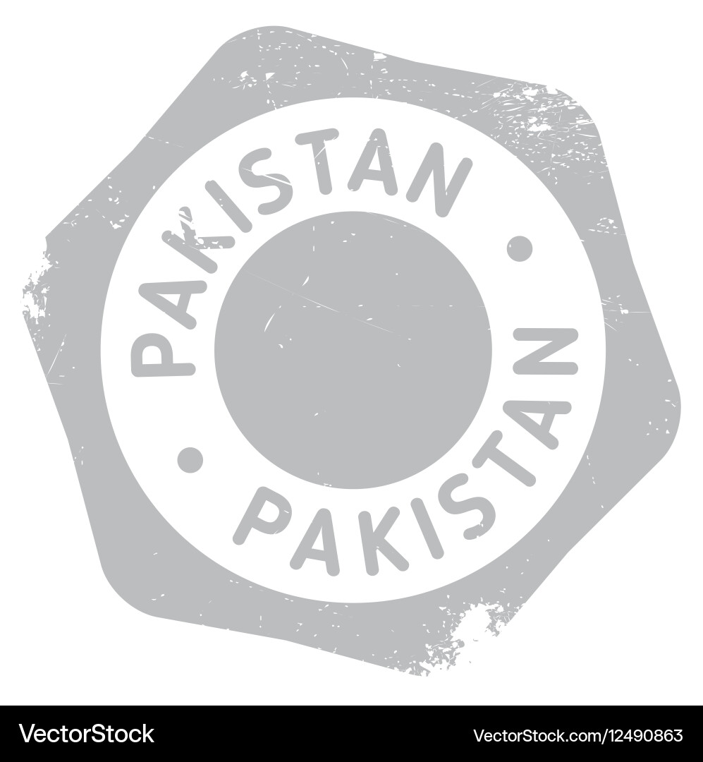 Pakistan stamp rubber grunge Royalty Free Vector Image