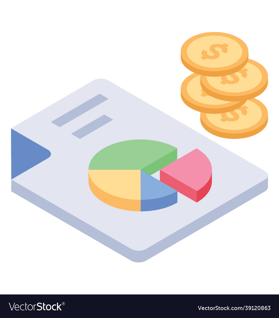 Pie chart Royalty Free Vector Image - VectorStock