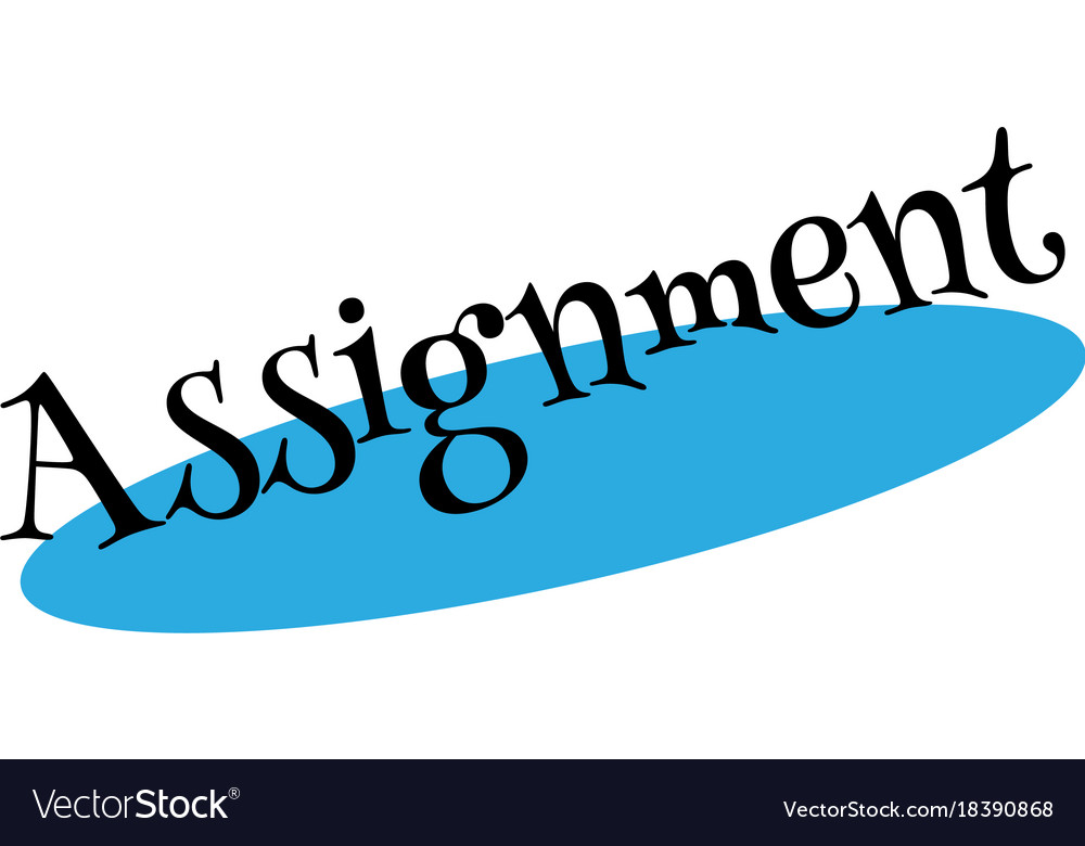 Assignment rubber stamp Royalty Free Vector Image