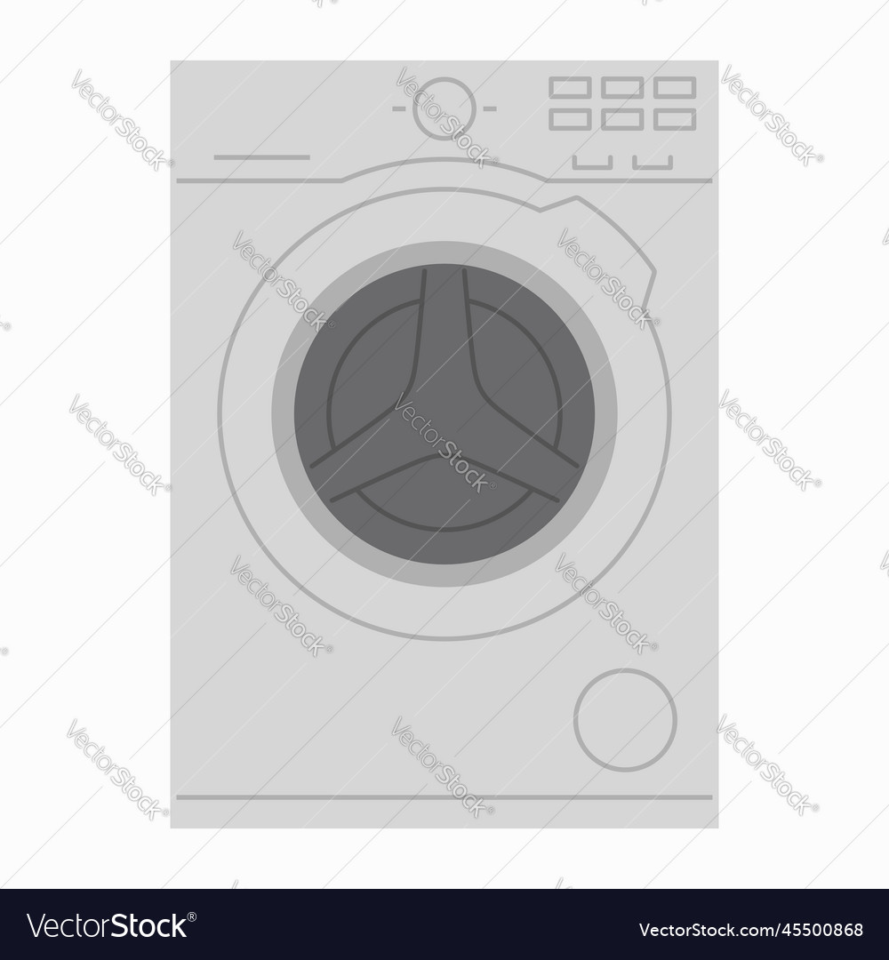 Fully automatic front load washing machine Vector Image