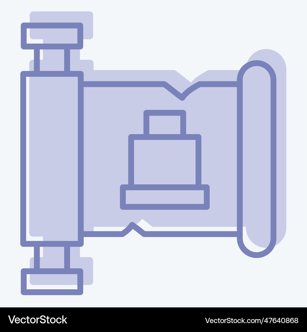Icon history related to prehistoric symbol two Vector Image