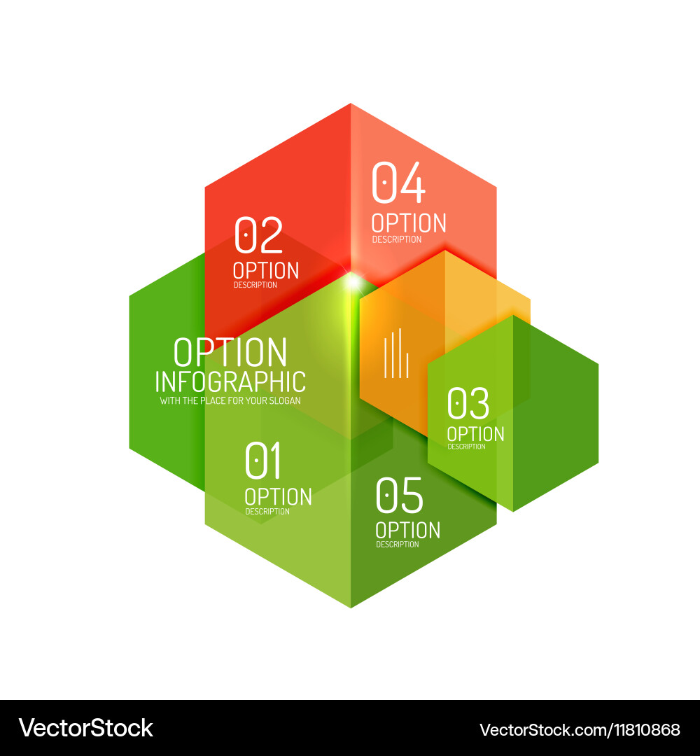 Paper business option button infographic templates