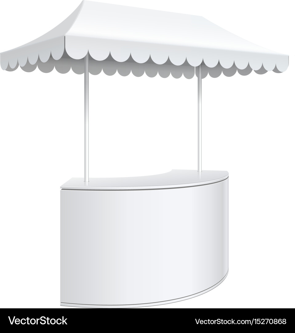 Promotion counter retail trade stand Royalty Free Vector