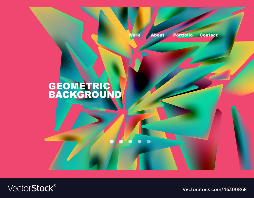 Shards shape composition abstract background web Vector Image