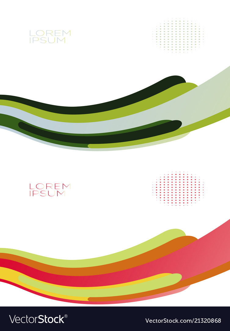 Smooth abstract colorful backgrounds set - eps10 Vector Image