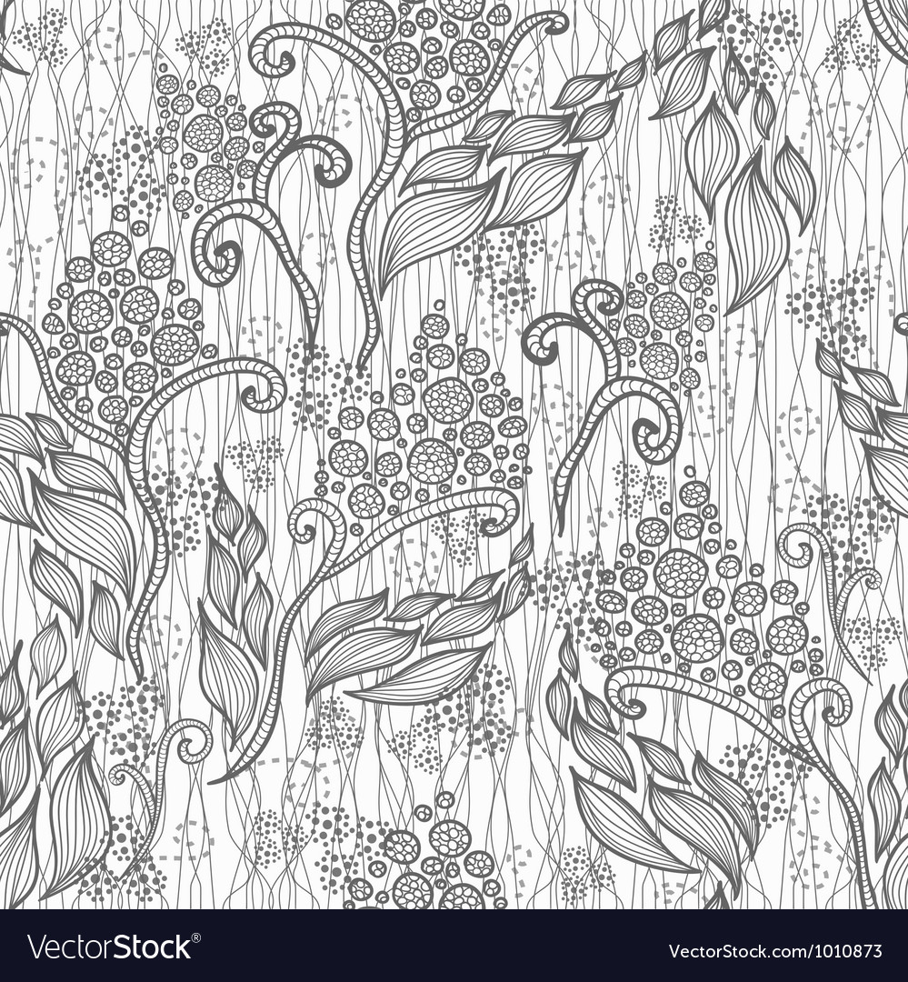 Abstract seamless floral pattern Royalty Free Vector Image