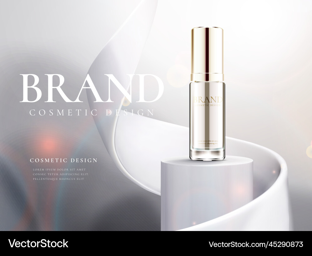 Beauty product ads banner Royalty Free Vector Image