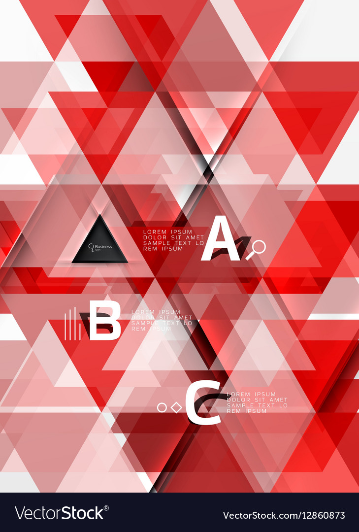 Modern triangle background Royalty Free Vector Image