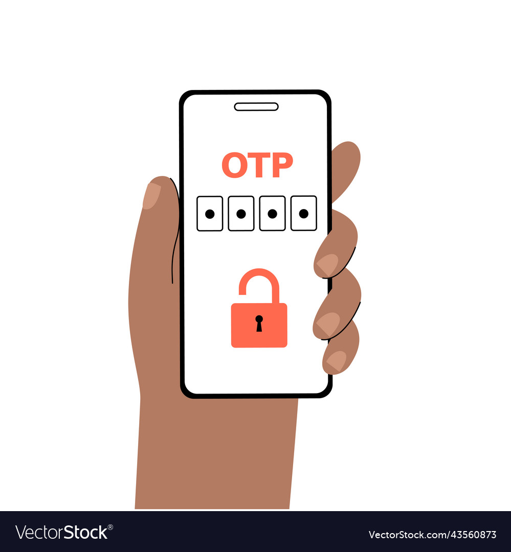 One time password Royalty Free Vector Image - VectorStock