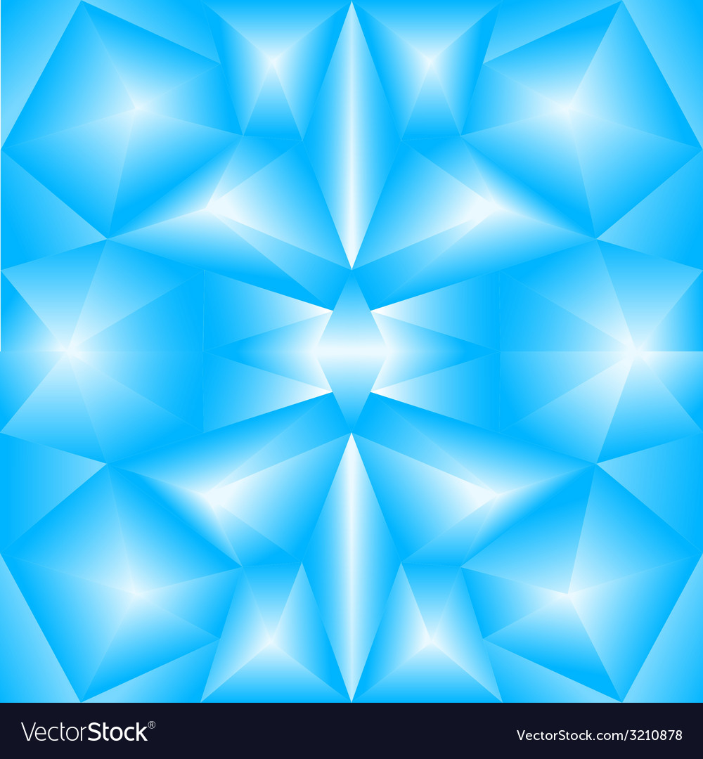 Abstract triangular gradient blue background Vector Image