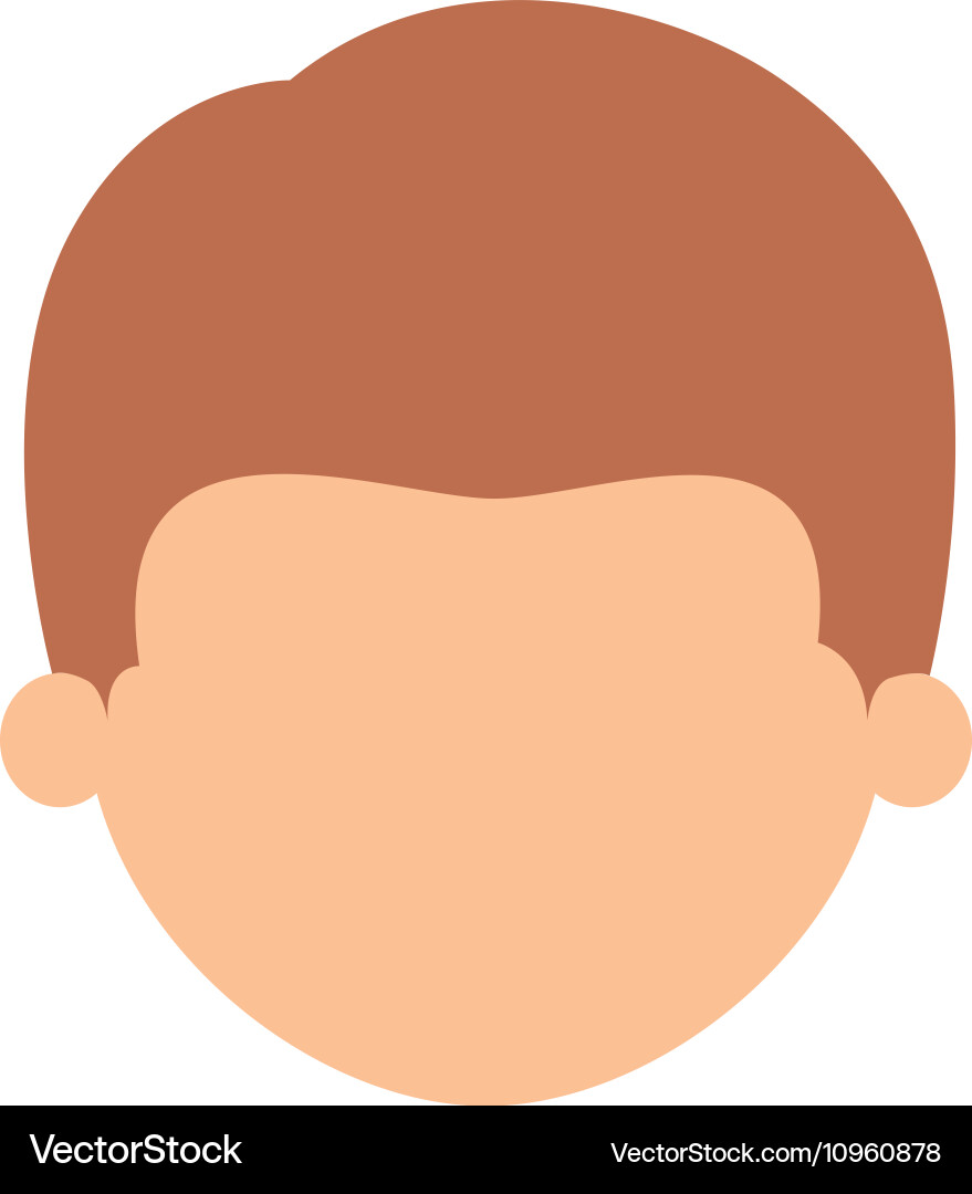 Boy cartoon head design Royalty Free Vector Image