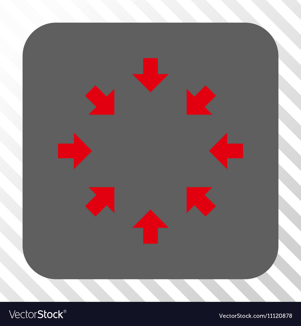 Compact arrows rounded square button Royalty Free Vector